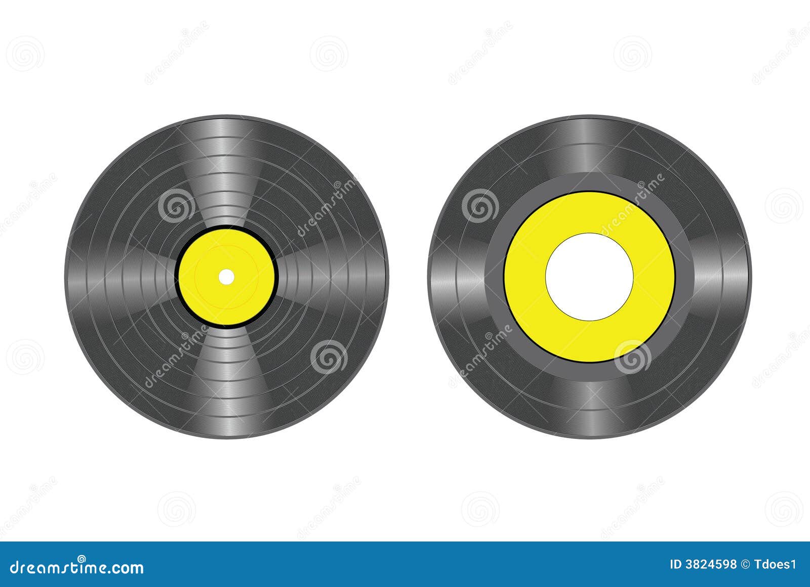 Vinyl records vector stock vector. Illustration of vector - 3824598