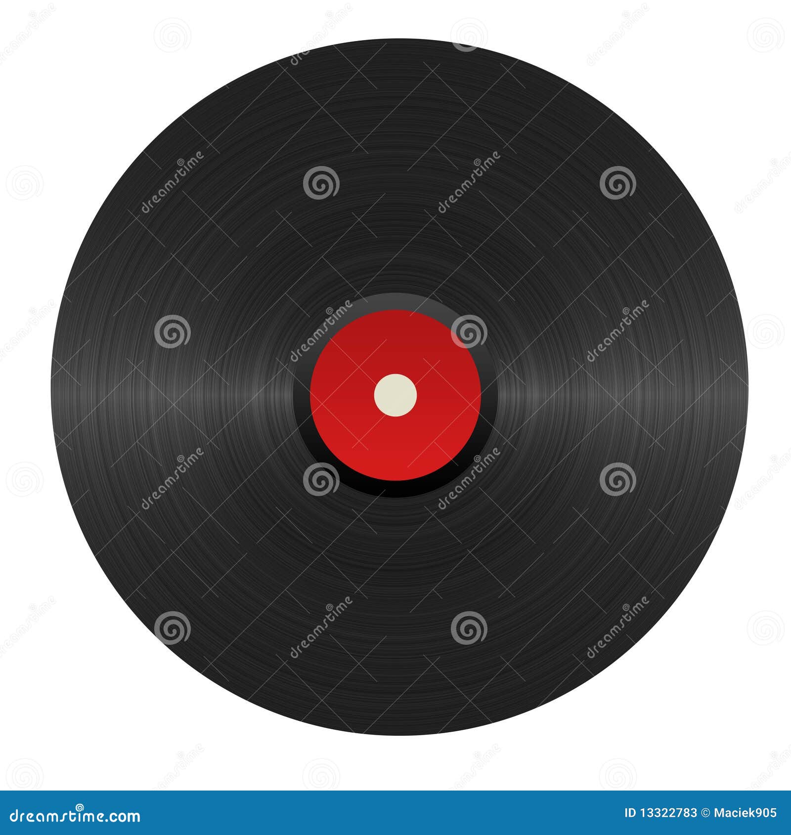 Vinyl Red Disc Illustration Stock Illustration - Illustration of jockey ...