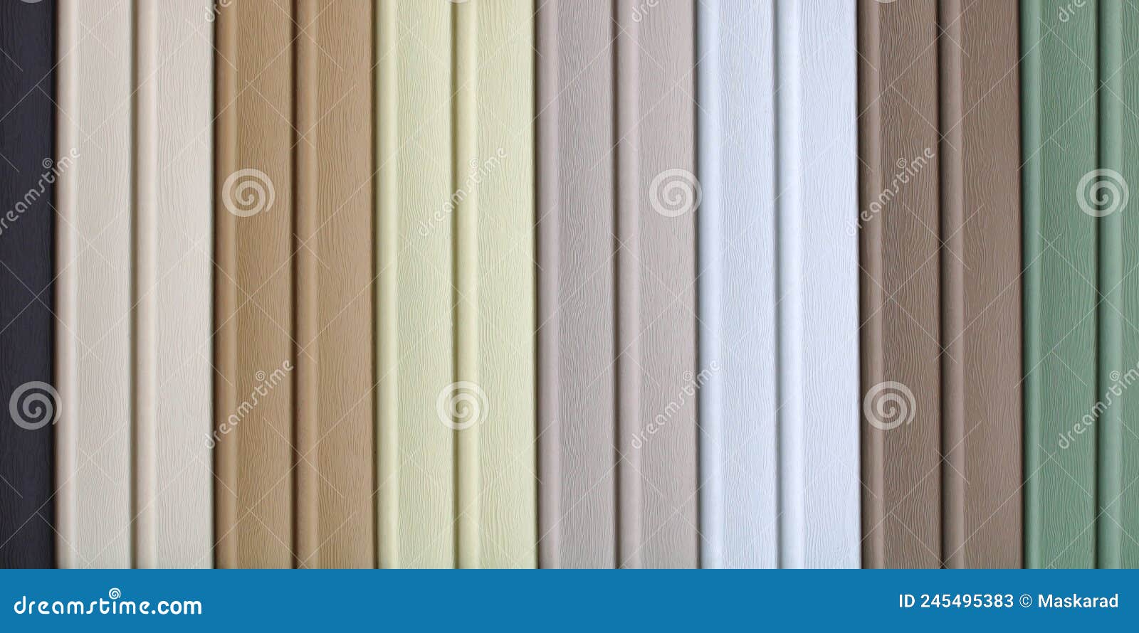Vinyl Siding Samples for Facing the Walls Stock Image - Image of ...