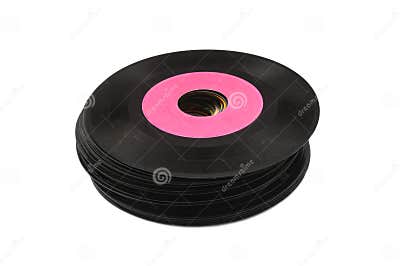 Vinyl stack 7 inch stock photo. Image of retro, scratched - 29501506