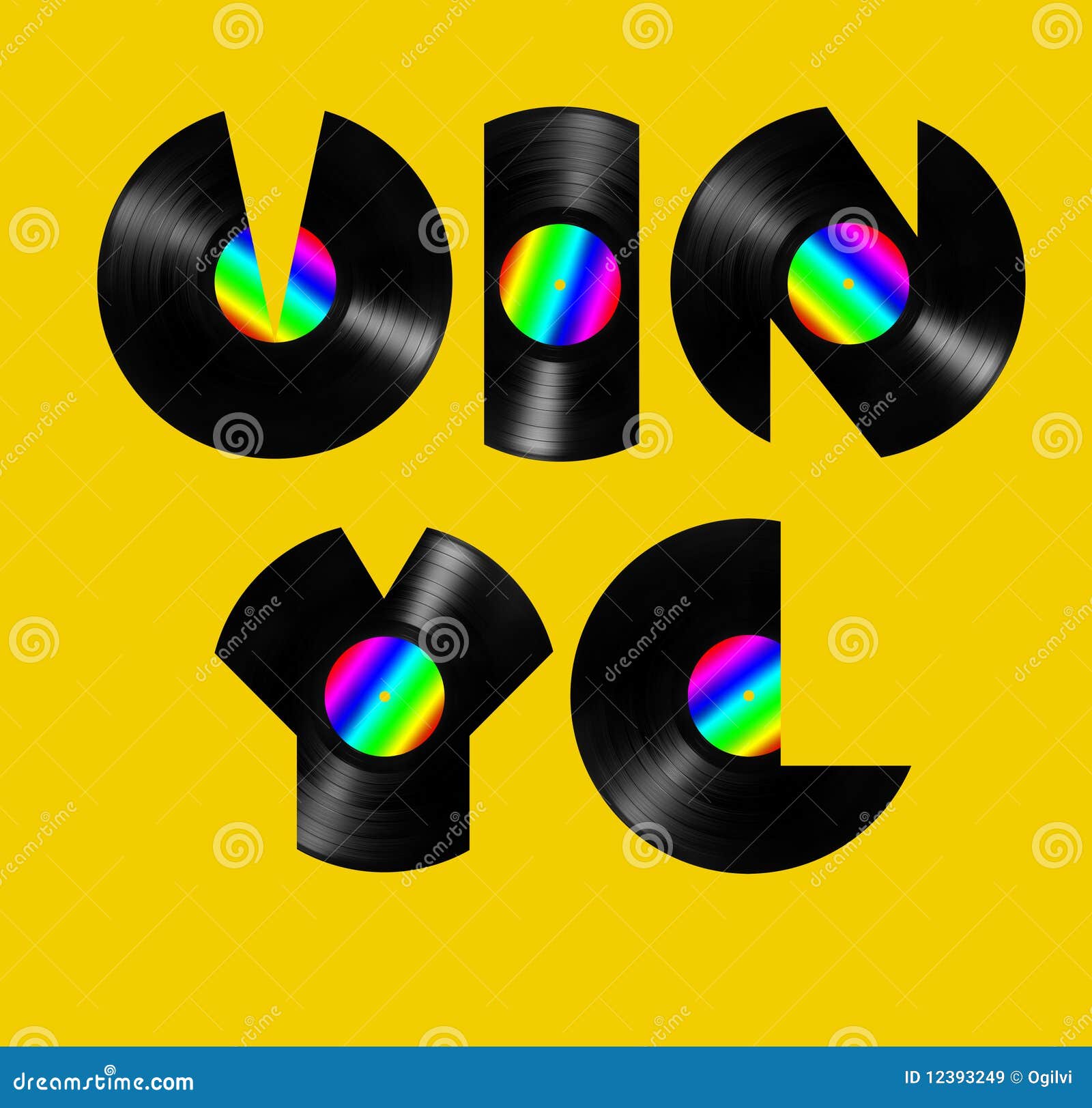Vinyl text stock illustration. Illustration of sound - 12393249