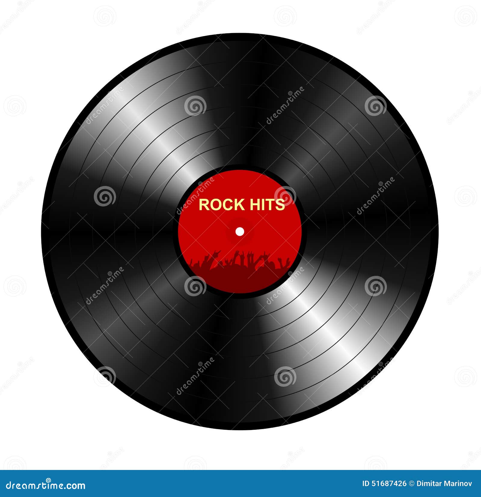 Vinyl stock vector. Illustration of retro, music, vector - 51687426