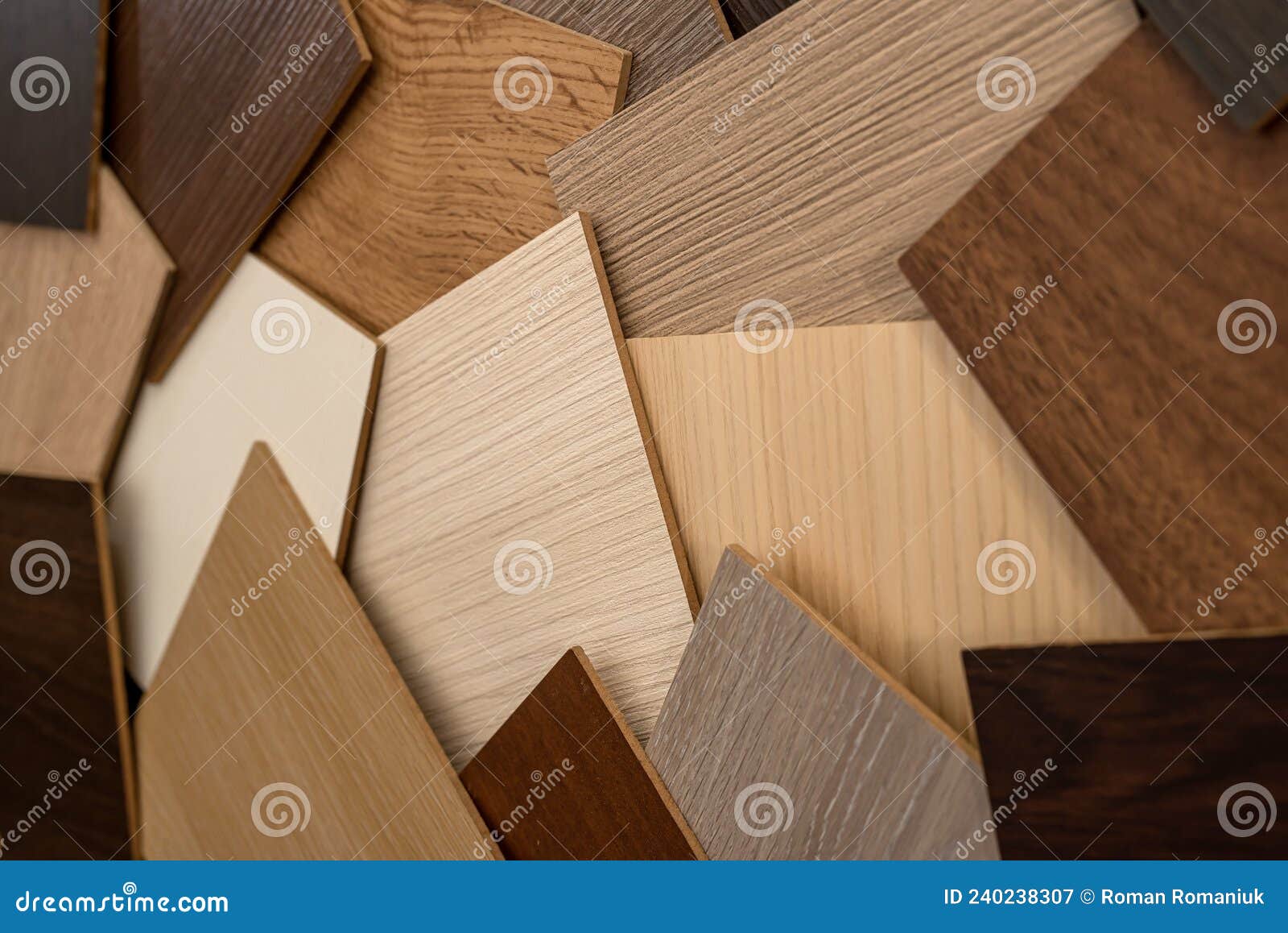 Vinyl Wooden Samples with Different Type of Wood Texture Stock Image ...