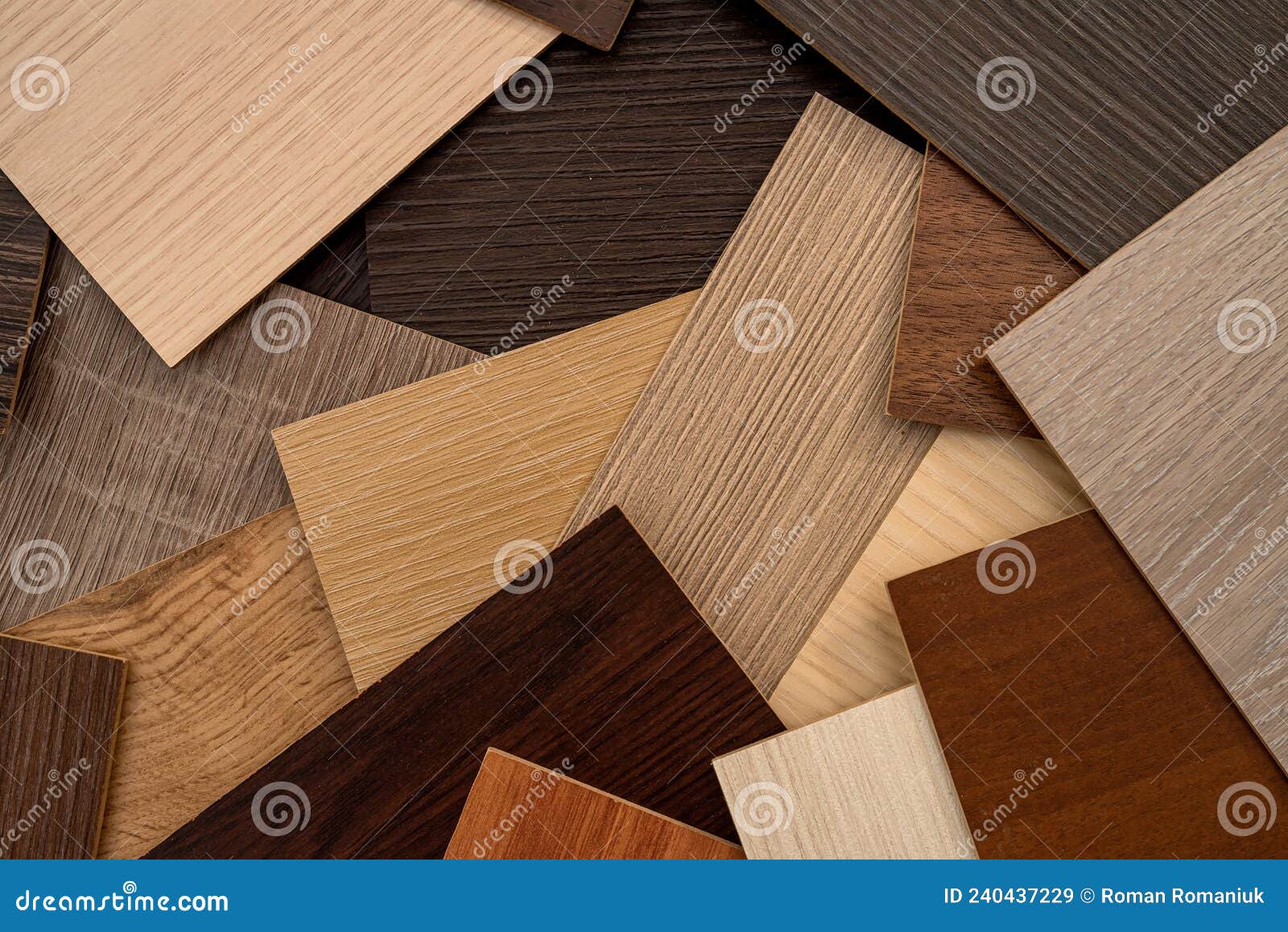 Vinyl Wooden Samples with Different Type of Wood Texture Stock Image ...