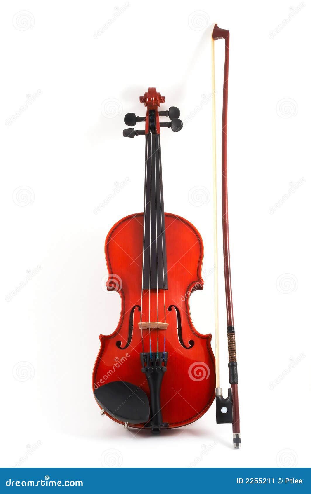 Violín Con El Arqueamiento Vertical En Whi Imagen de archivo - Imagen ...