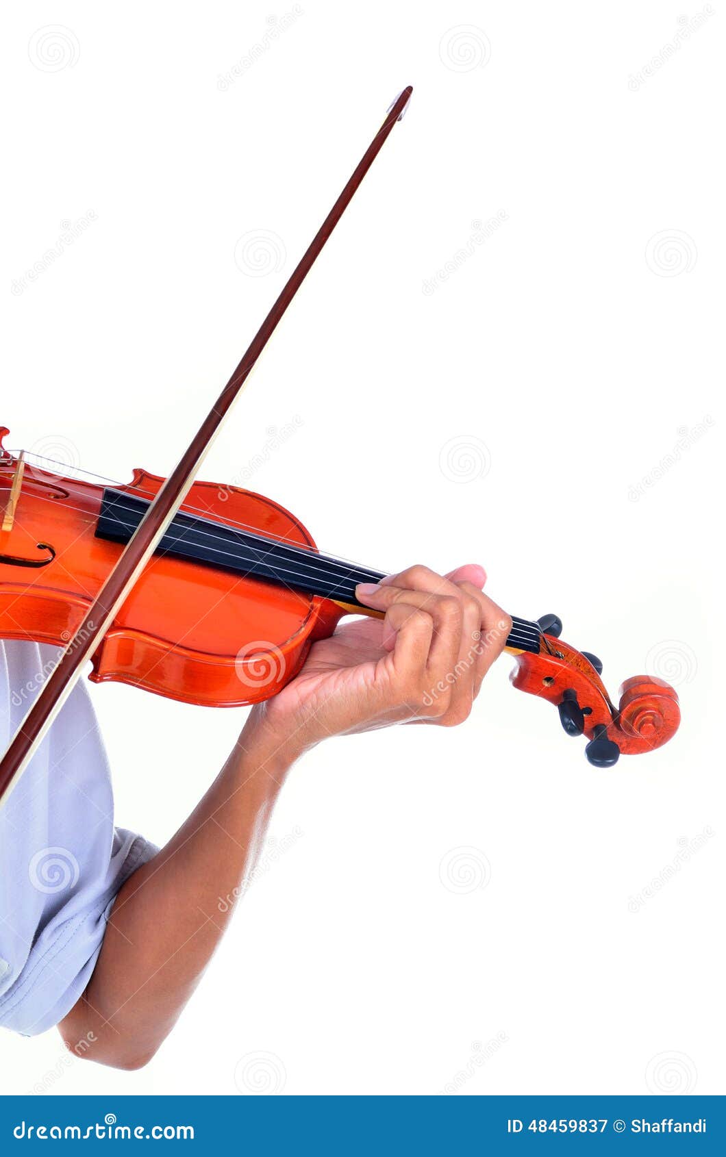 Viola Being Played by a Musician Stock Image - Image of instrument ...