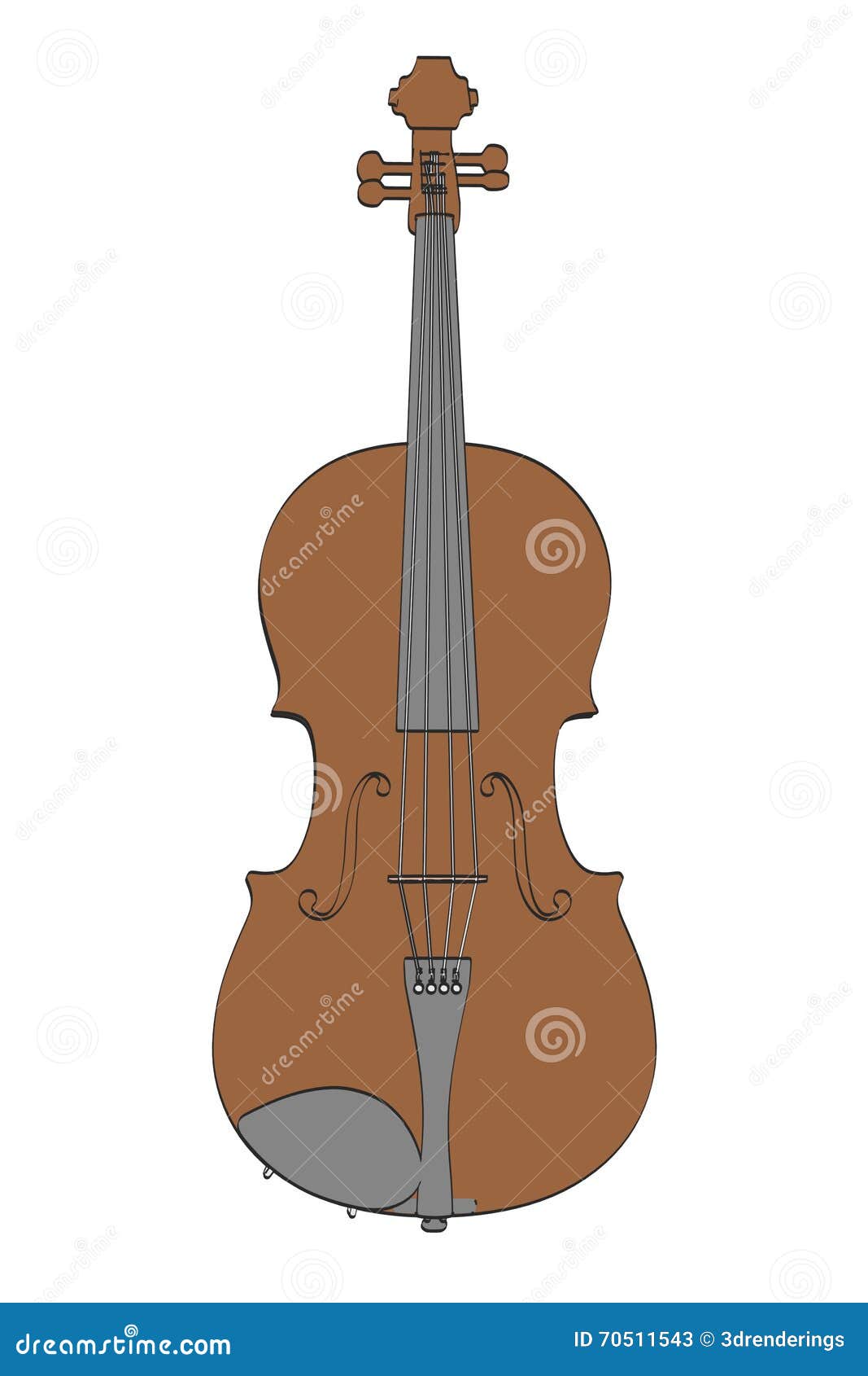 Viola stock illustration. Illustration of cello, toon - 70511543