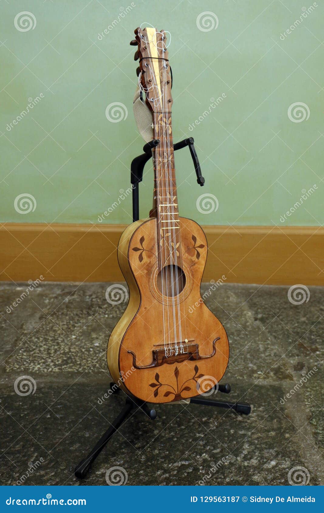 Viola Del Instrumento Musical En Soporte Del Instrumento Imagen de ...