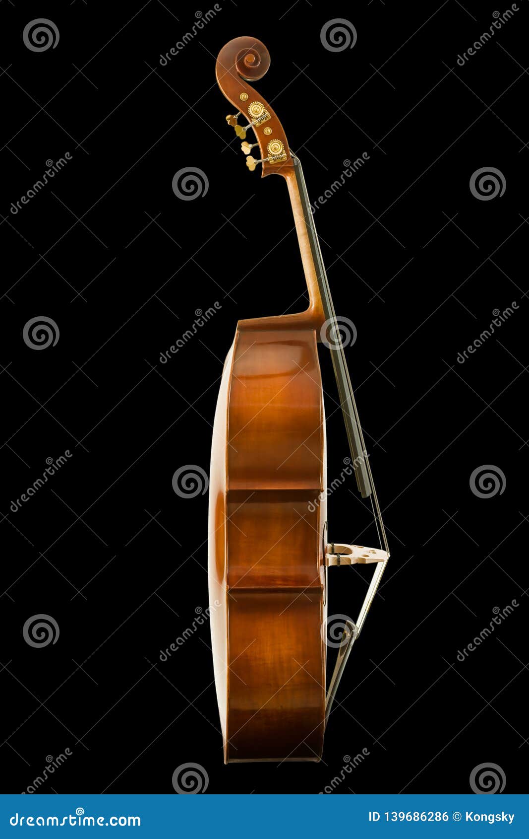 Viola isolated on black stock photo. Image of chord - 139686286