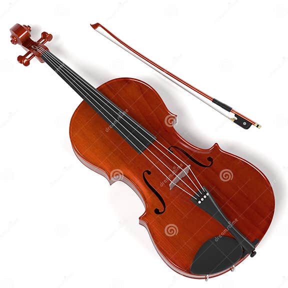 Viola musical instrument stock illustration. Illustration of realistic ...