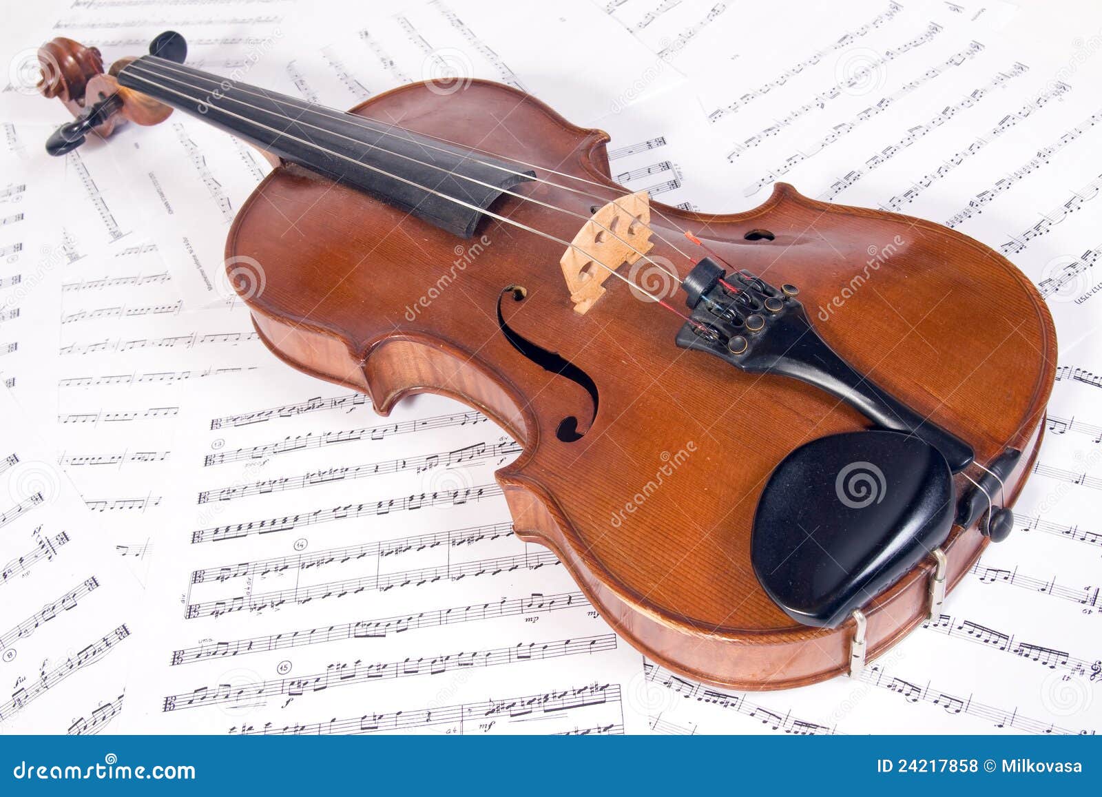 Viola in the note stock photo. Image of symphony, violin - 24217858