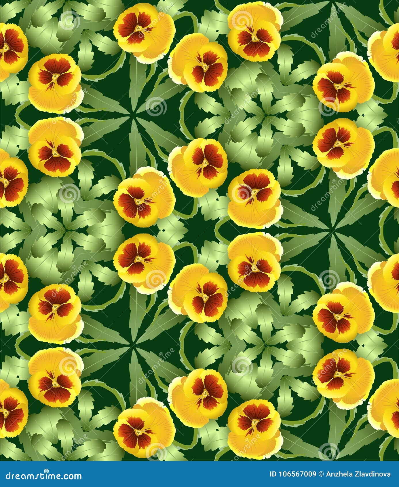 Viola. Seamless Pattern for Background, Wallpapers Stock Vector ...