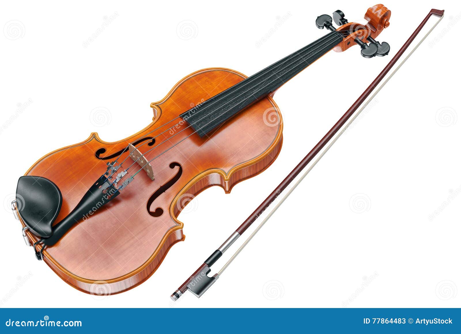 Viola string equipment stock illustration. Illustration of redwood ...