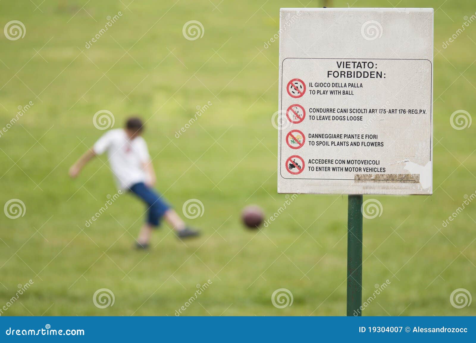 Forbiden Sign On A Background Of An Orthodox Temple Royalty-Free Stock ...