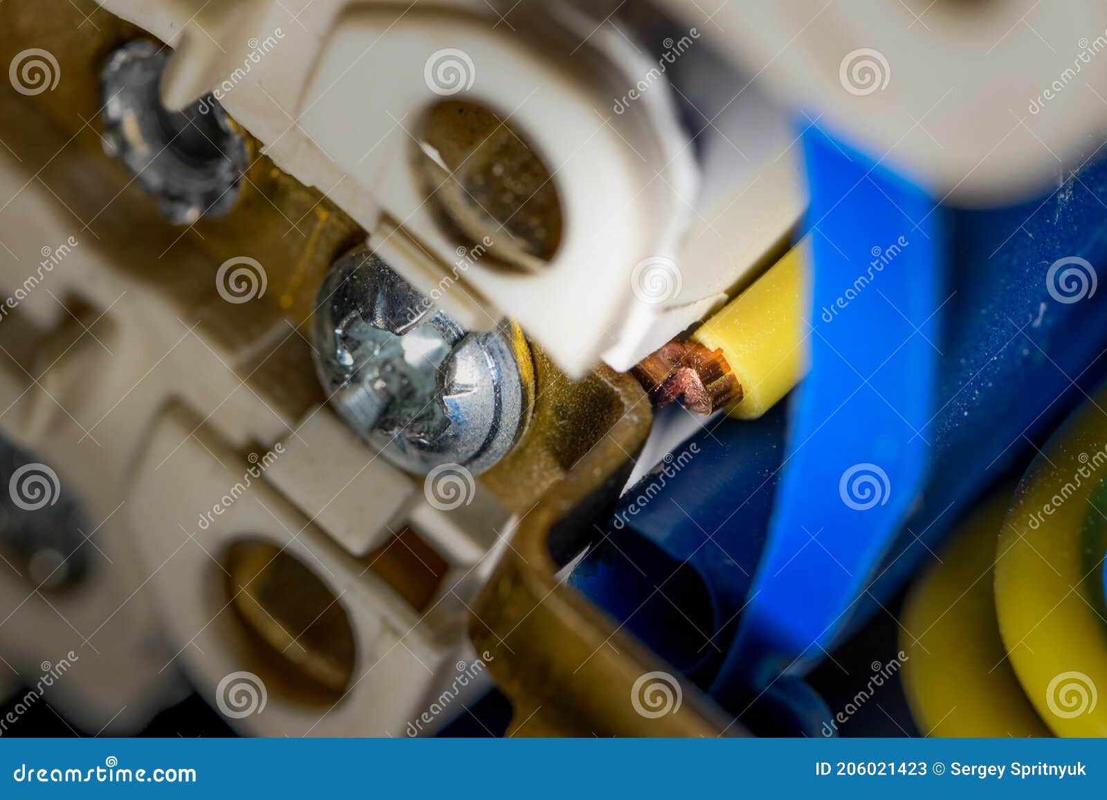 A Violation of Electric Safety, Risk of Electric Shock. the Wire in the ...