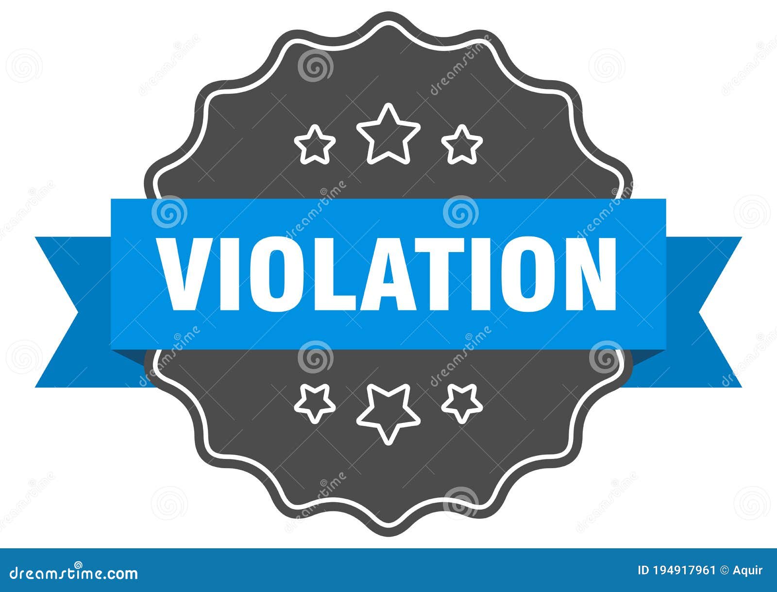 Violation Label. Violation Isolated Seal. Sticker. Sign Stock Vector ...
