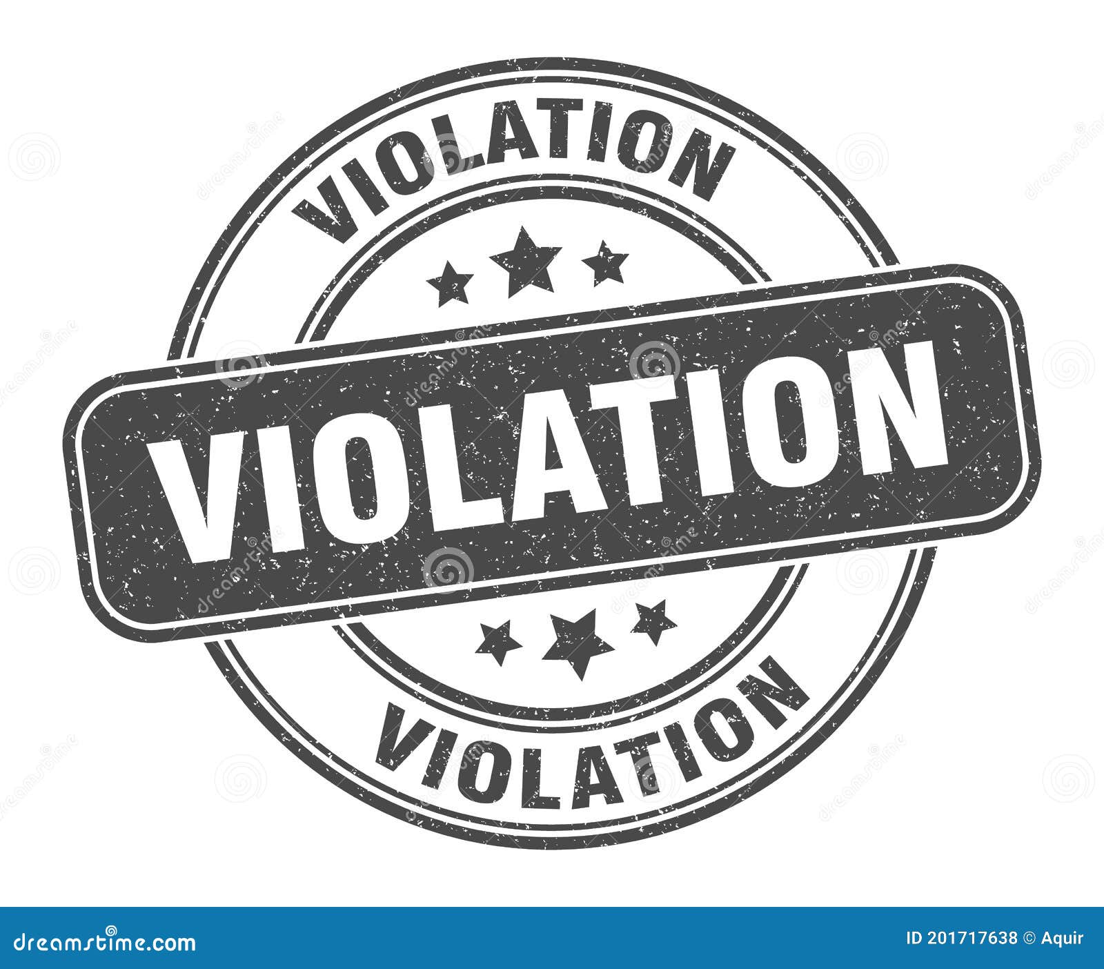 Violation Stamp. Violation Label. Round Grunge Sign Stock Vector ...