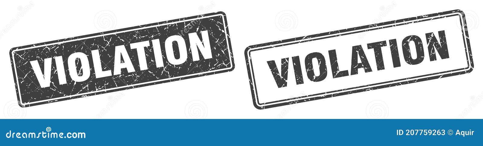 Violation Stamp Set. Violation Square Grunge Sign Stock Vector ...