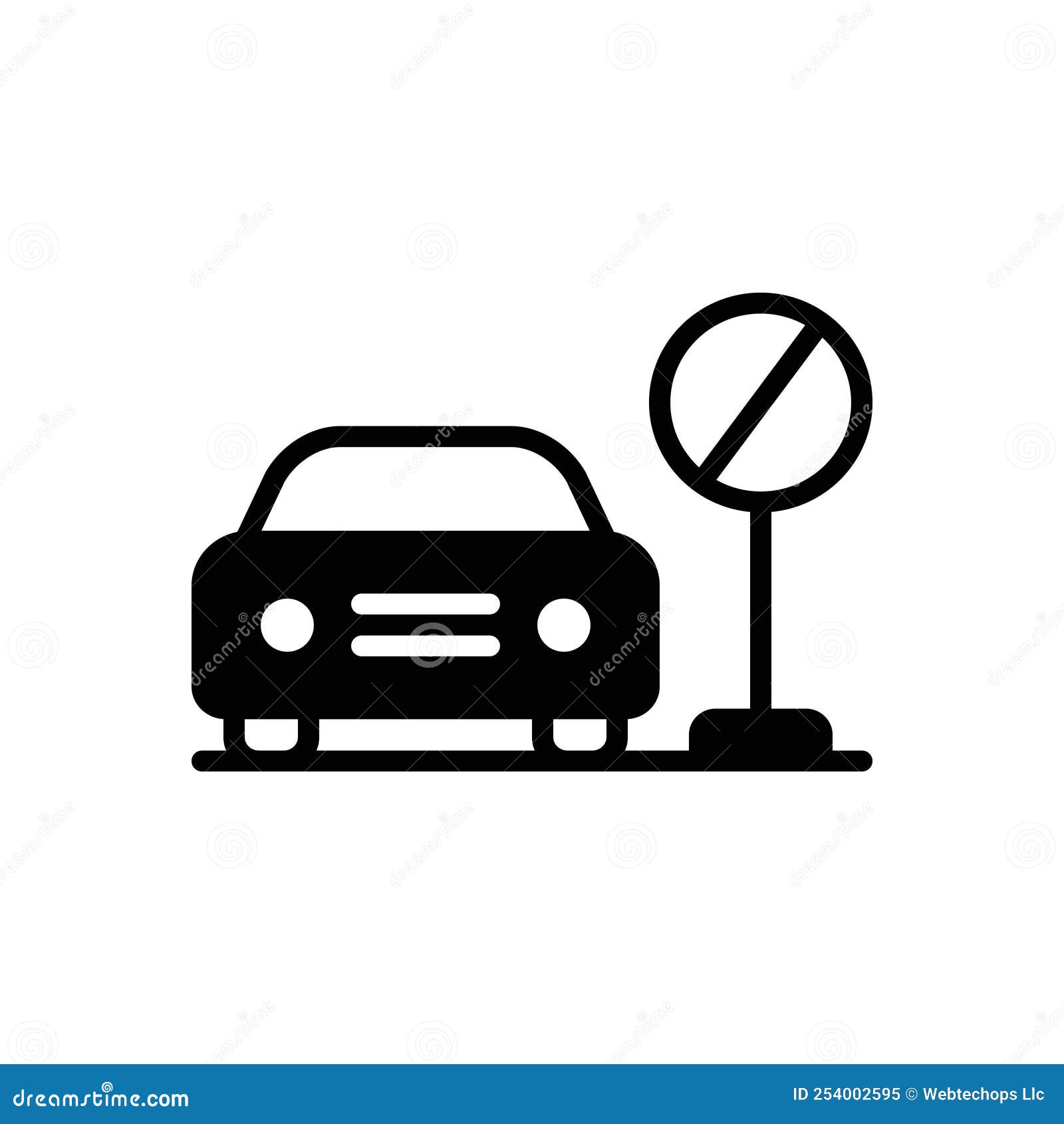 Black Solid Icon for Violations, Infringement and Breach Stock ...