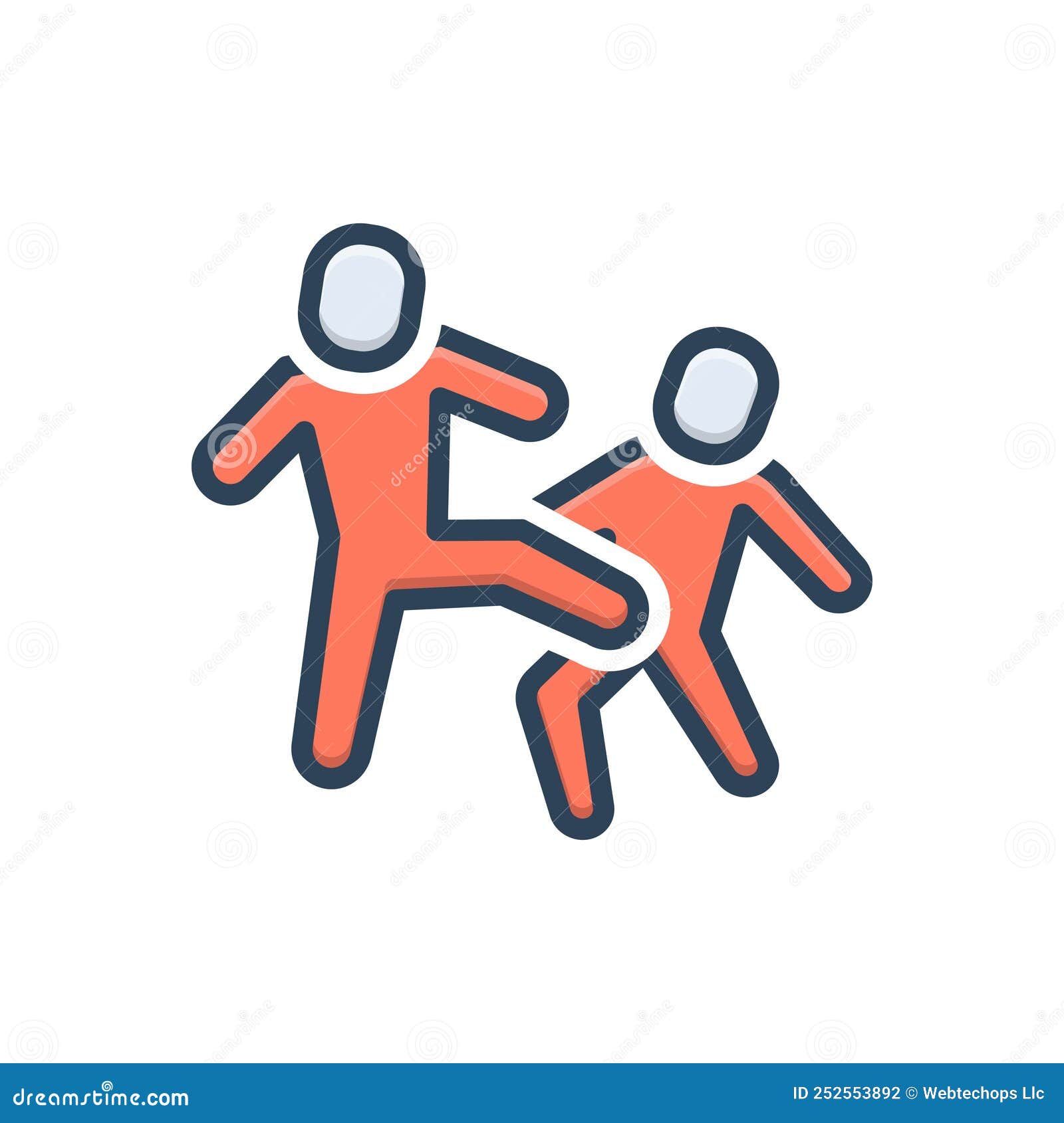 Two Color Assault Vector Icon From Army And War Concept. Isolated Blue ...