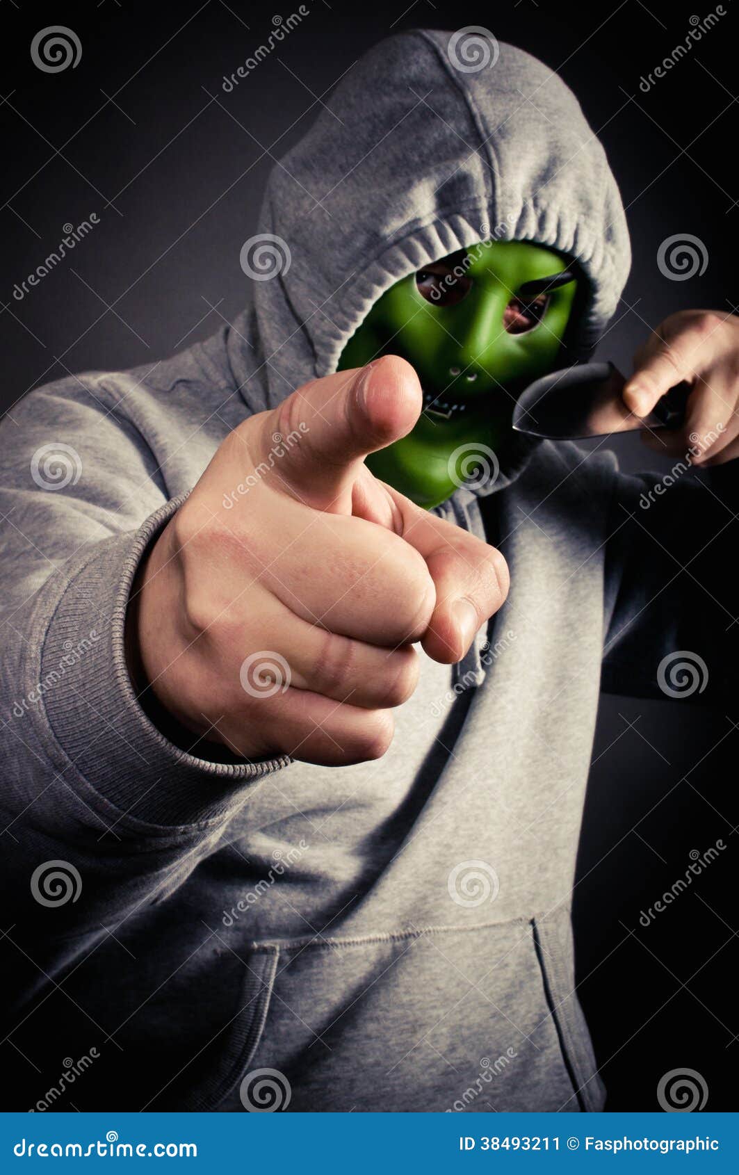 Violent armed robber stock image. Image of fear, frighten - 38493211