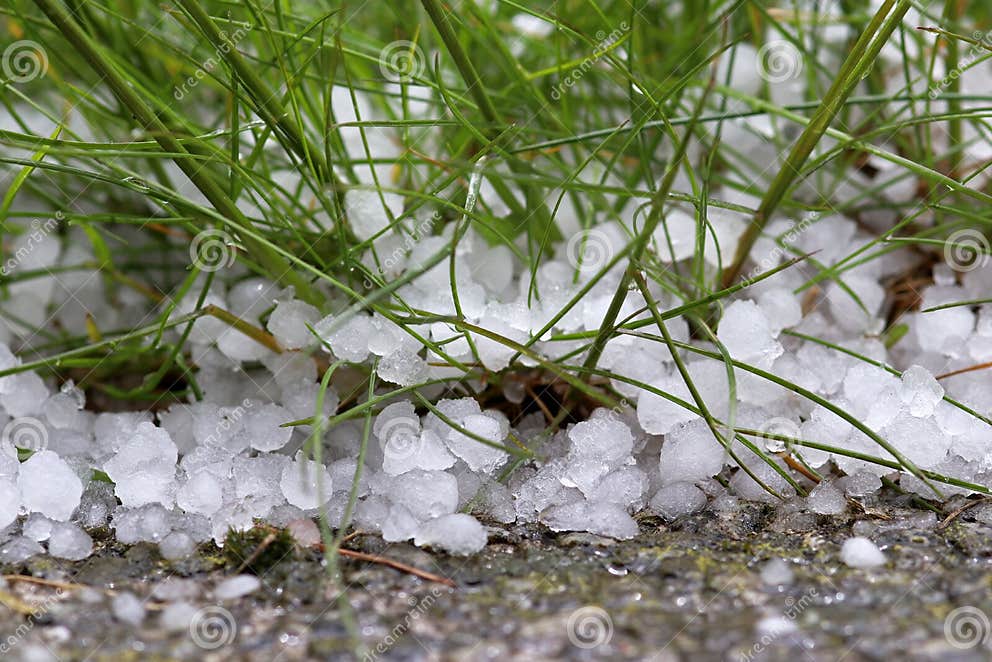 Violent, Dangerous Storm with Hail Stock Photo - Image of accident ...
