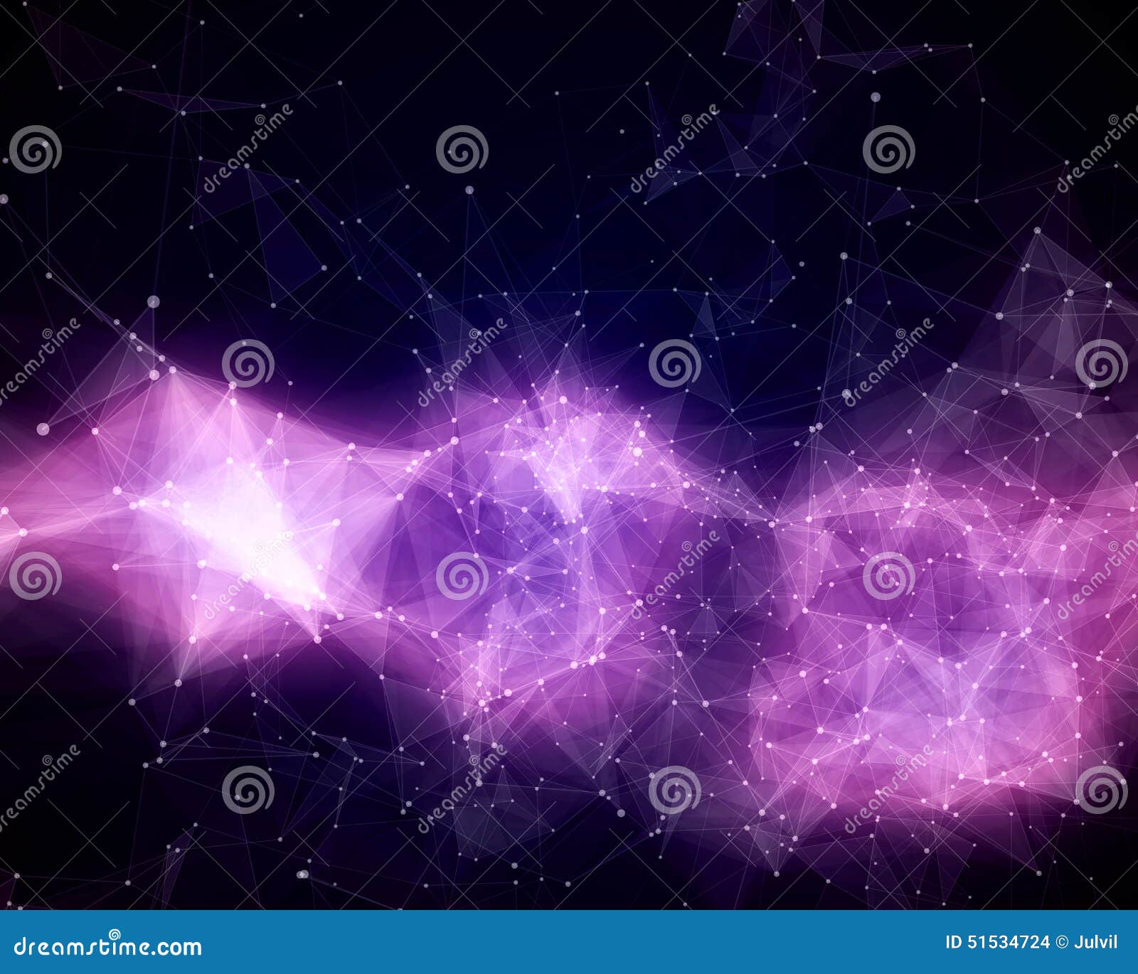 Violet abstract nebula stock illustration. Illustration of line - 51534724