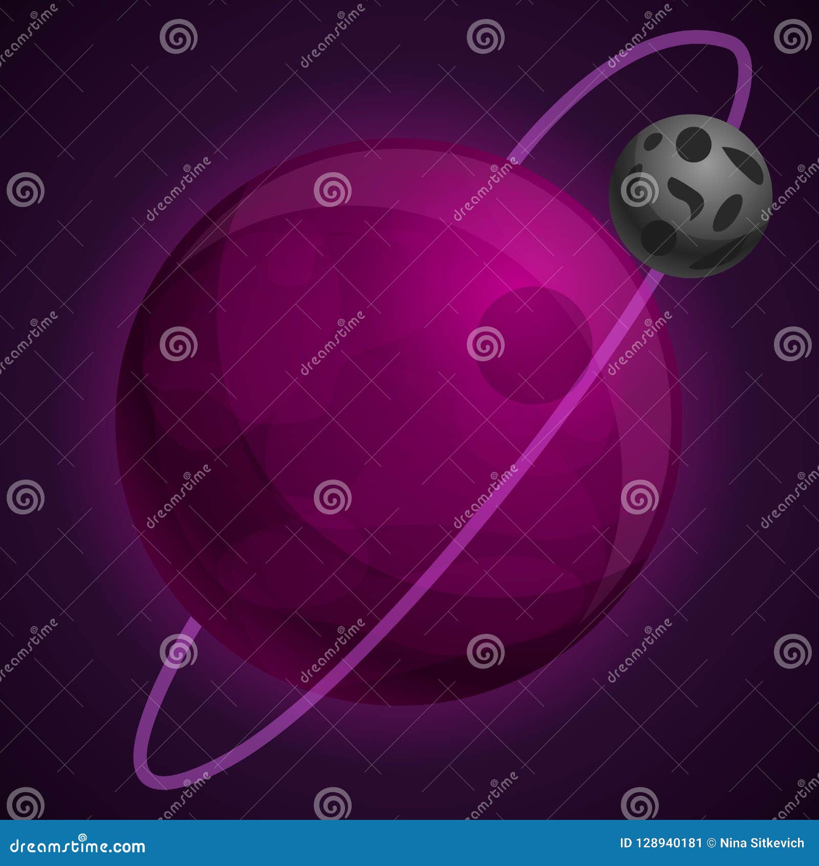 Violet Abstract Planet Icon, Cartoon Style Stock Vector - Illustration ... Violet Abstract Planet Icon, Cartoon Style Stock Vector - Illustration ...