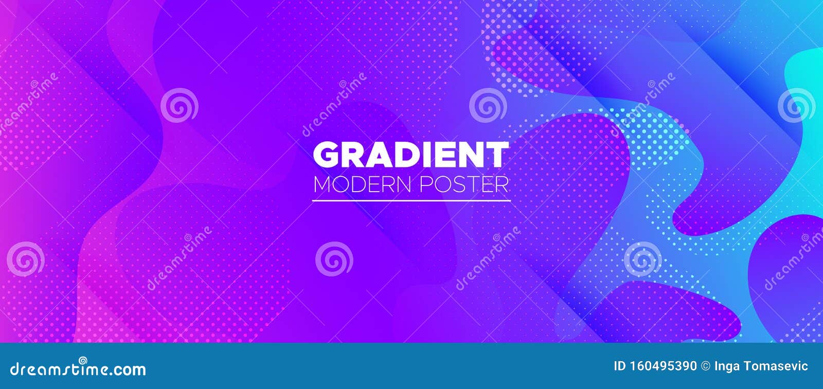 Violet Abstract Shapes. Gradient Background Stock Vector - Illustration ...