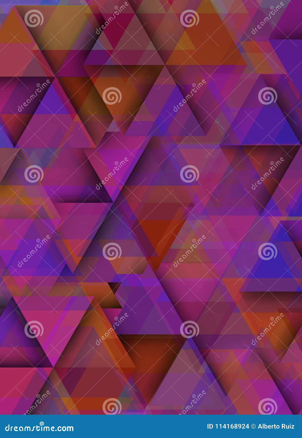 Violet Abstract with Triangles and Shadows.1 Stock Illustration ...