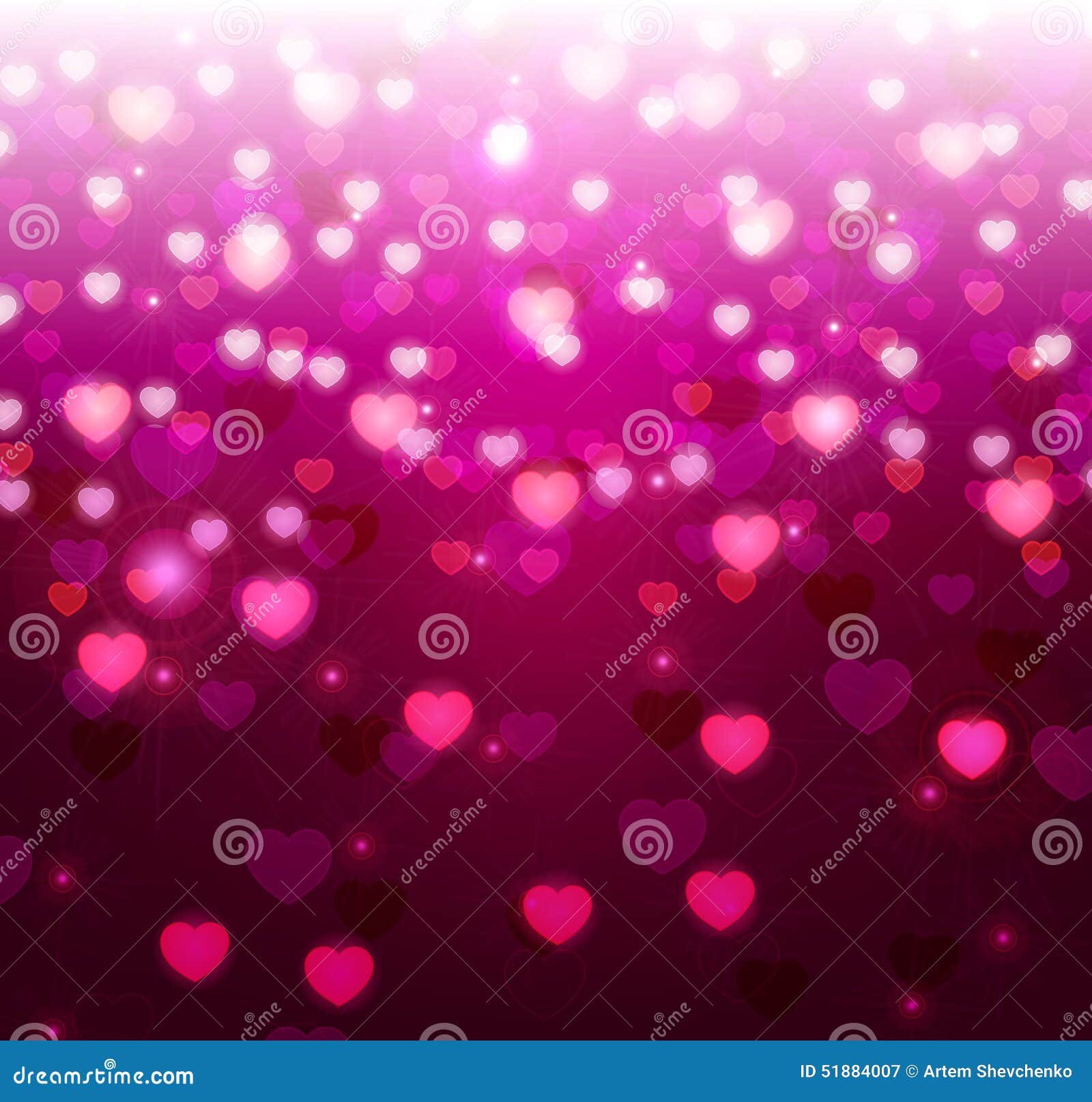 Violet Background with Hearts Stock Vector - Illustration of emblem ...