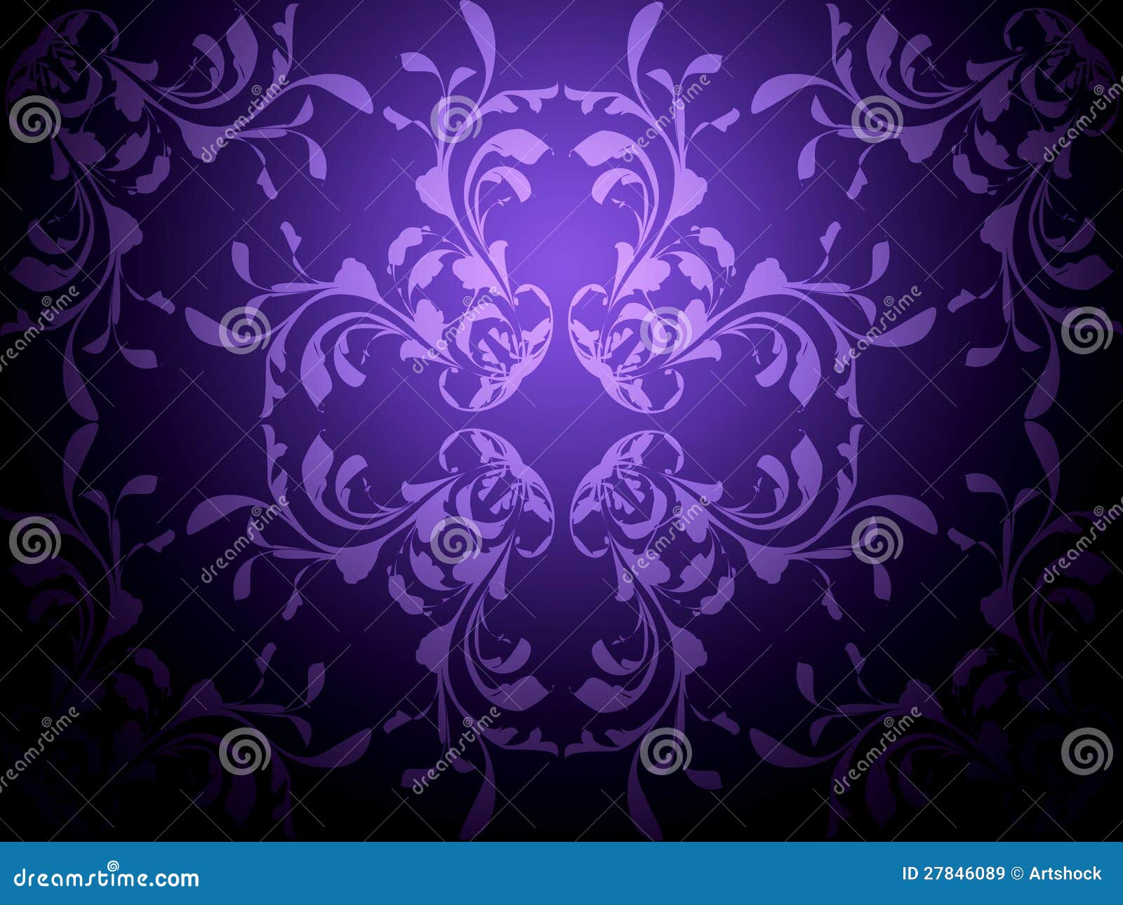 Violet Background with Pattern Stock Illustration - Illustration of ...