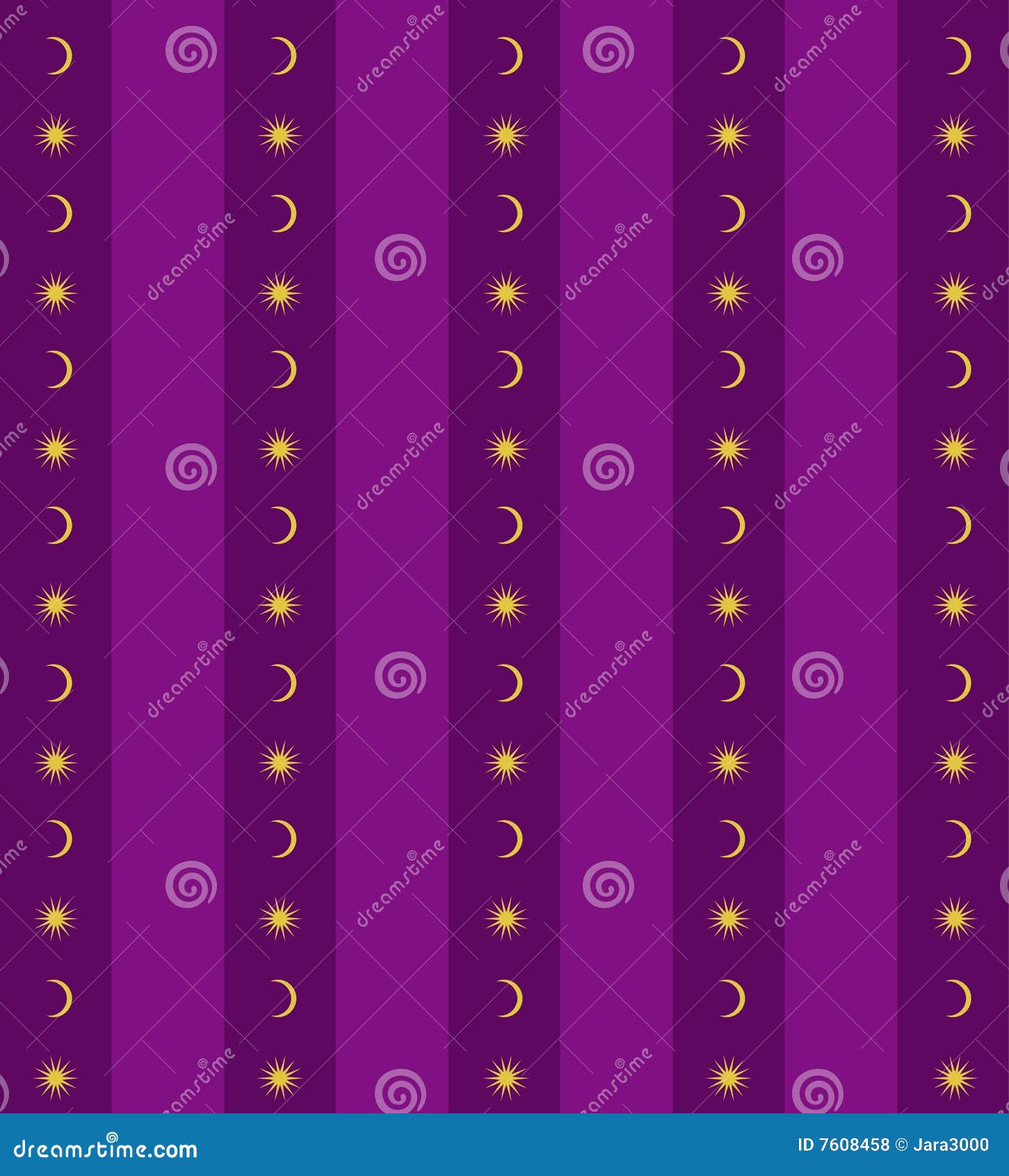 Violet Background with Sun and Moon Stock Vector - Illustration of ...