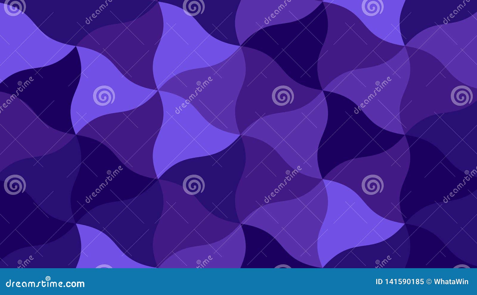 Purple BG with Curved Tringles. Navy Pattern Stock Vector ...