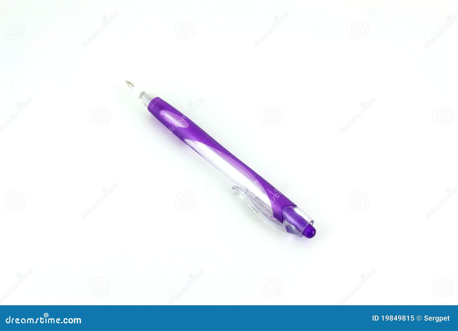 Violet ball-point pen stock image. Image of office, supplies - 19849815
