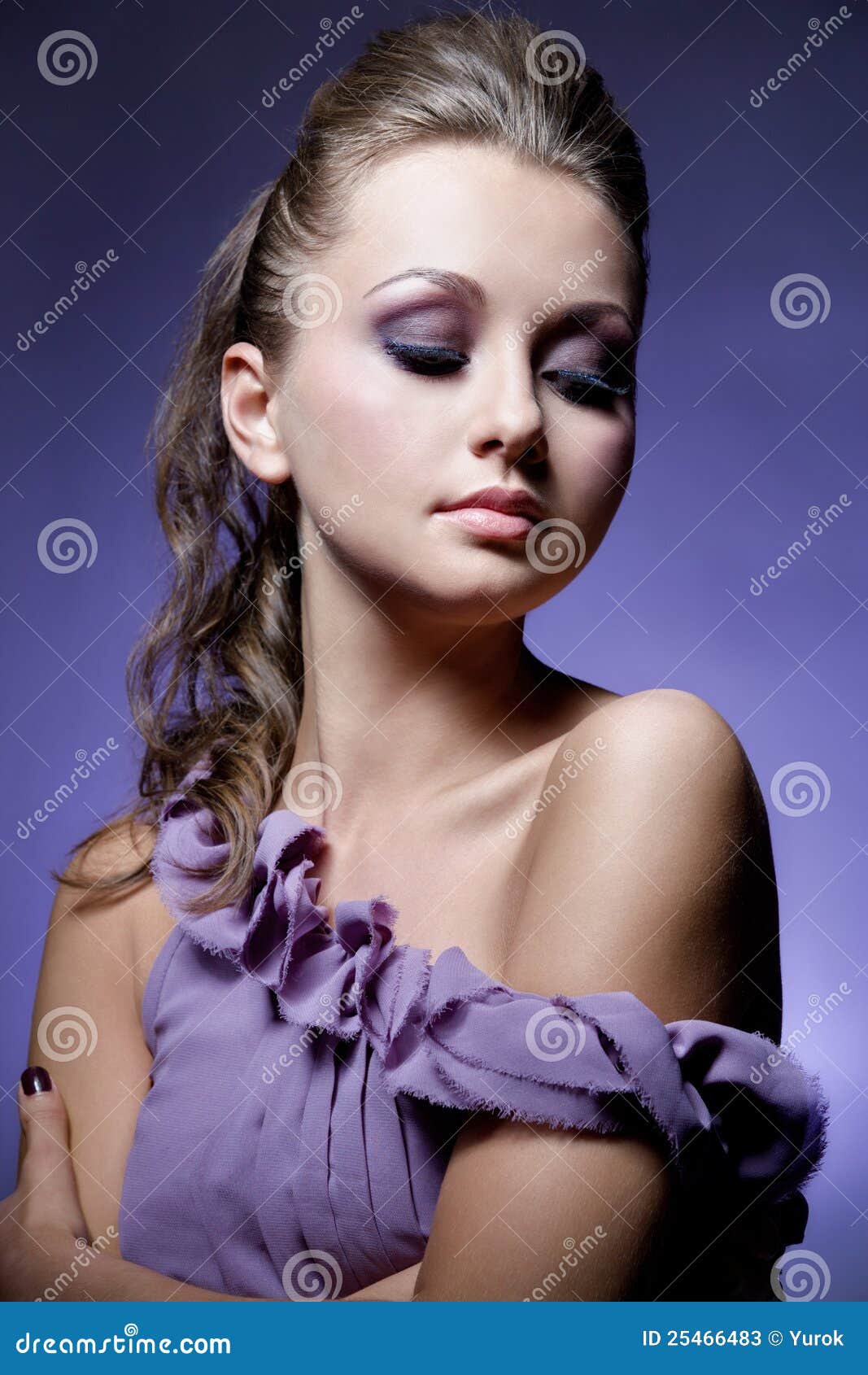 Violet beauty stock image. Image of glamour, fashion - 25466483