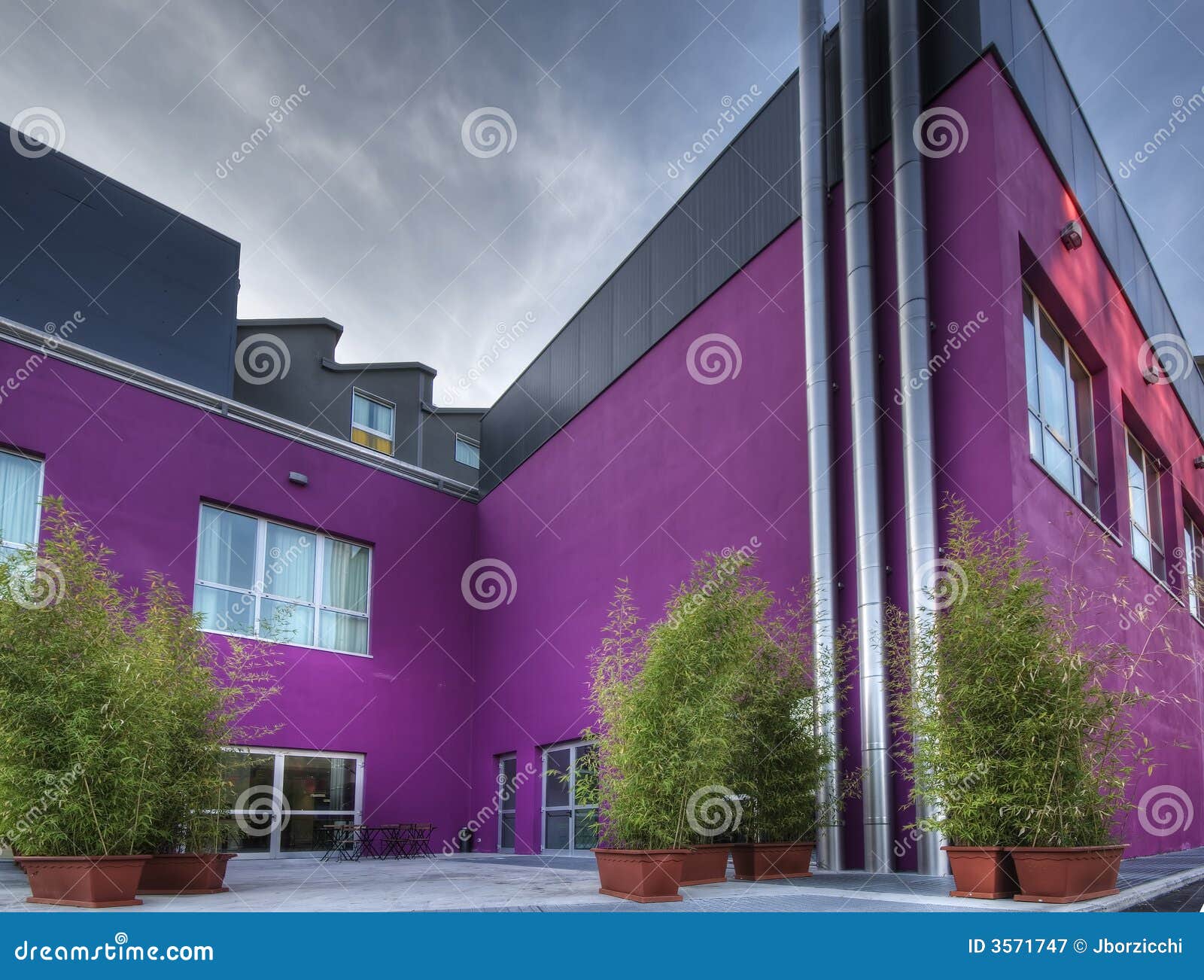Violet bilding stock image. Image of urban, luxury, building - 3571747