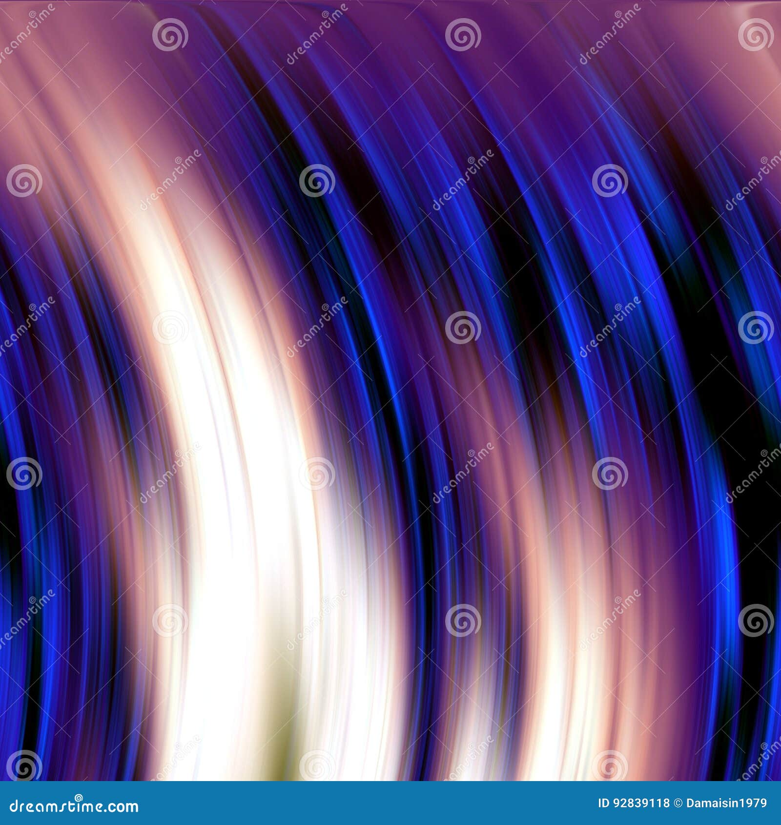 Violet Blue Hypnotic Lines, Abstract Background Stock Illustration ...