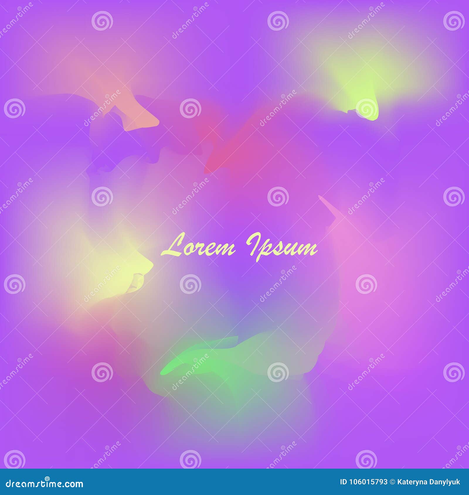 Violet Blurred Watercolor Effect Background, Lorem Ipsum Stock Vector ...