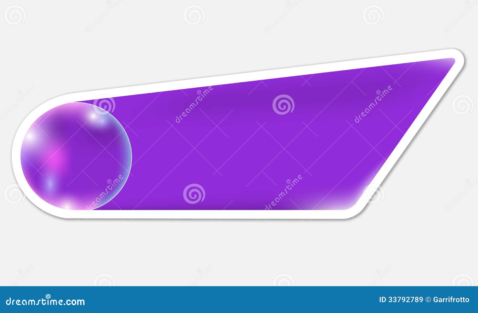 Violet box for text stock vector. Illustration of site - 33792789