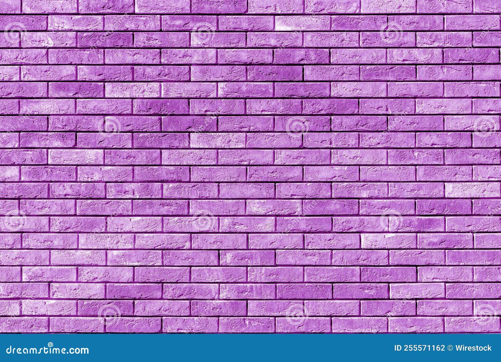Violet Brick Wall of a Building Stock Photo - Image of material ...