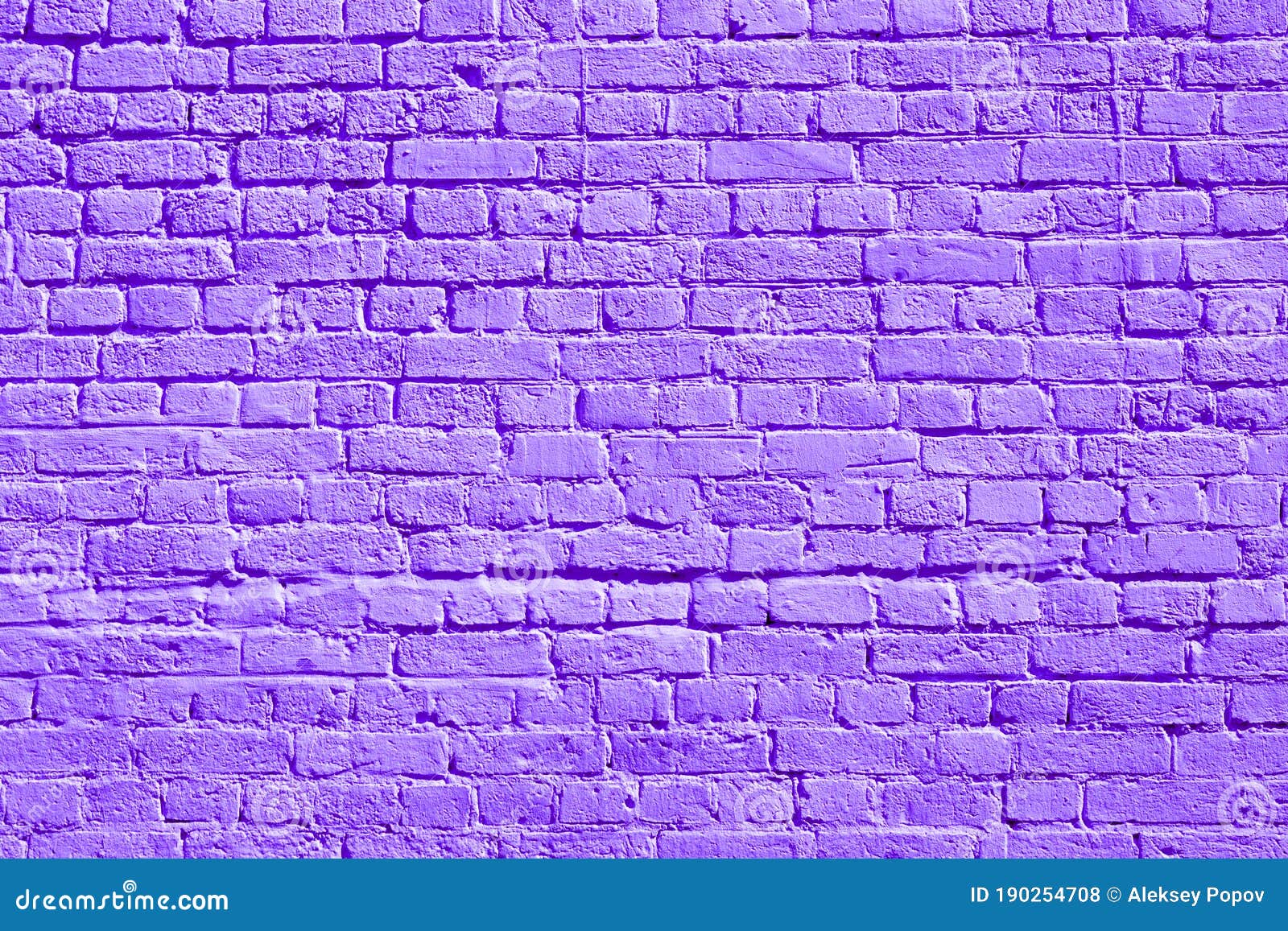 Violet Brick Wall. Loft Interior Design Stock Photo - Image of violet ...