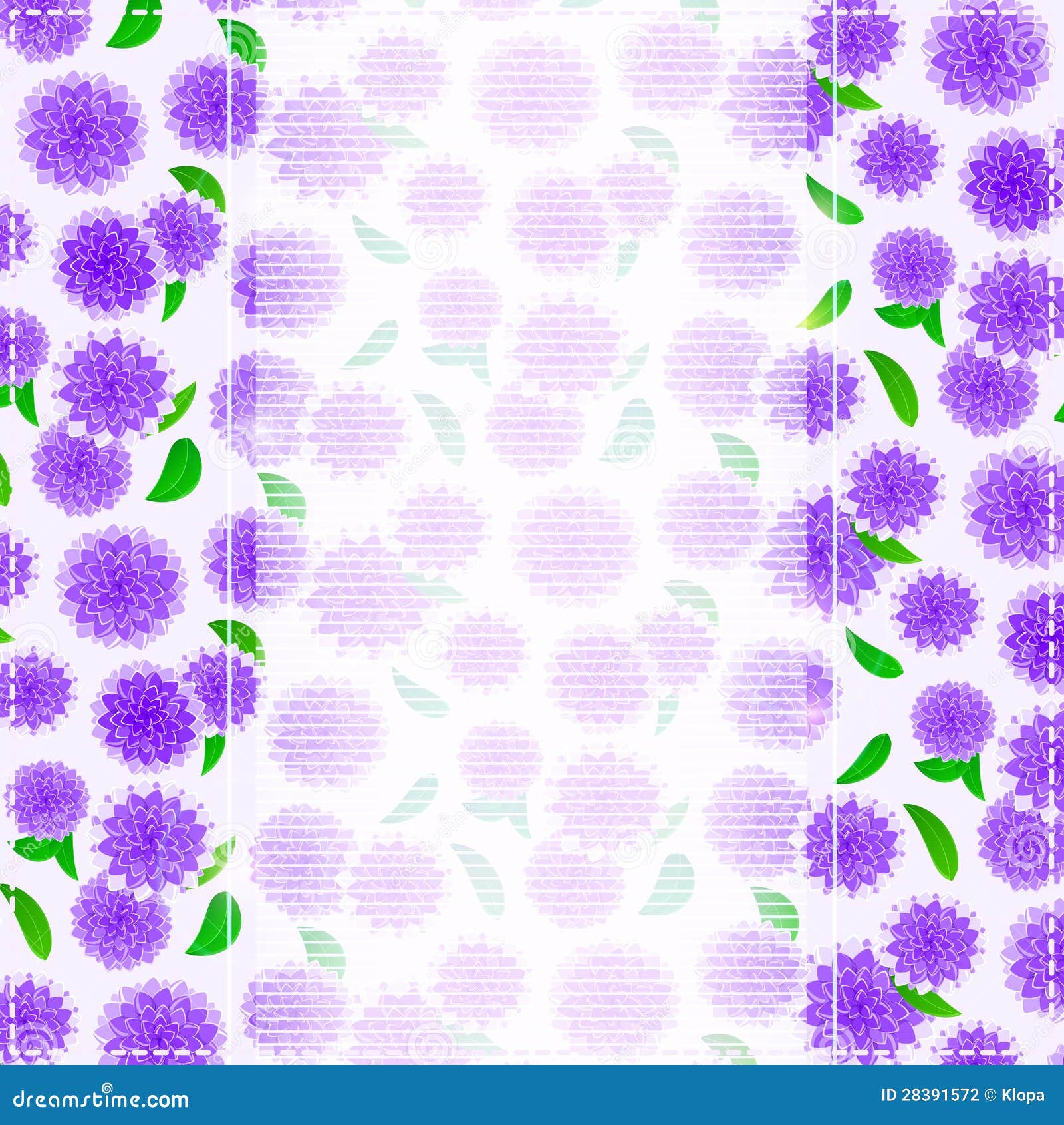 Violet Card with Flower stock illustration. Illustration of floral ...