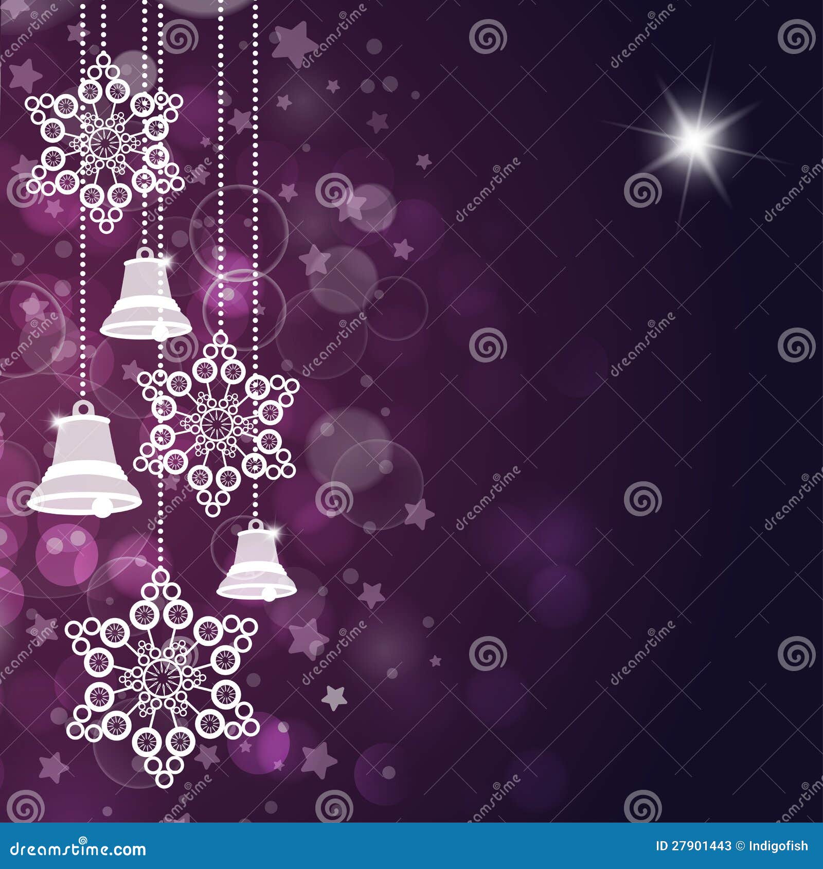 Violet Christmas Background Stock Vector - Illustration of decoration ...