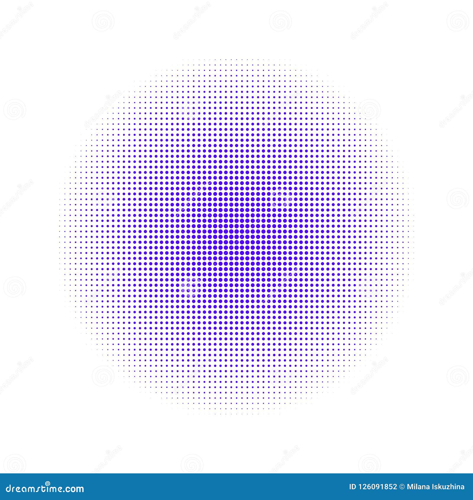 Violet Circle Consisting of Small Circles. Stock Vector - Illustration ...