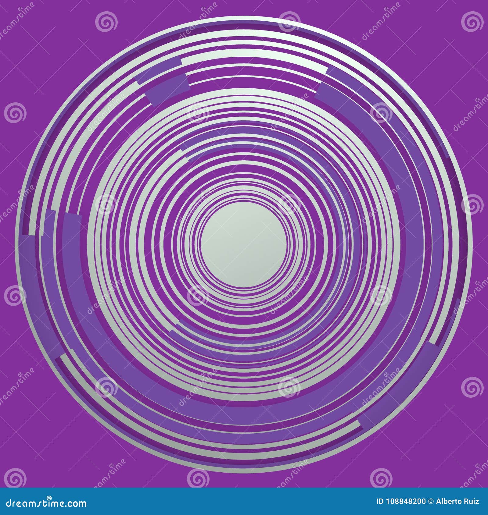Violet CIRCLES of Future, OVER Violet Background Stock Illustration ...