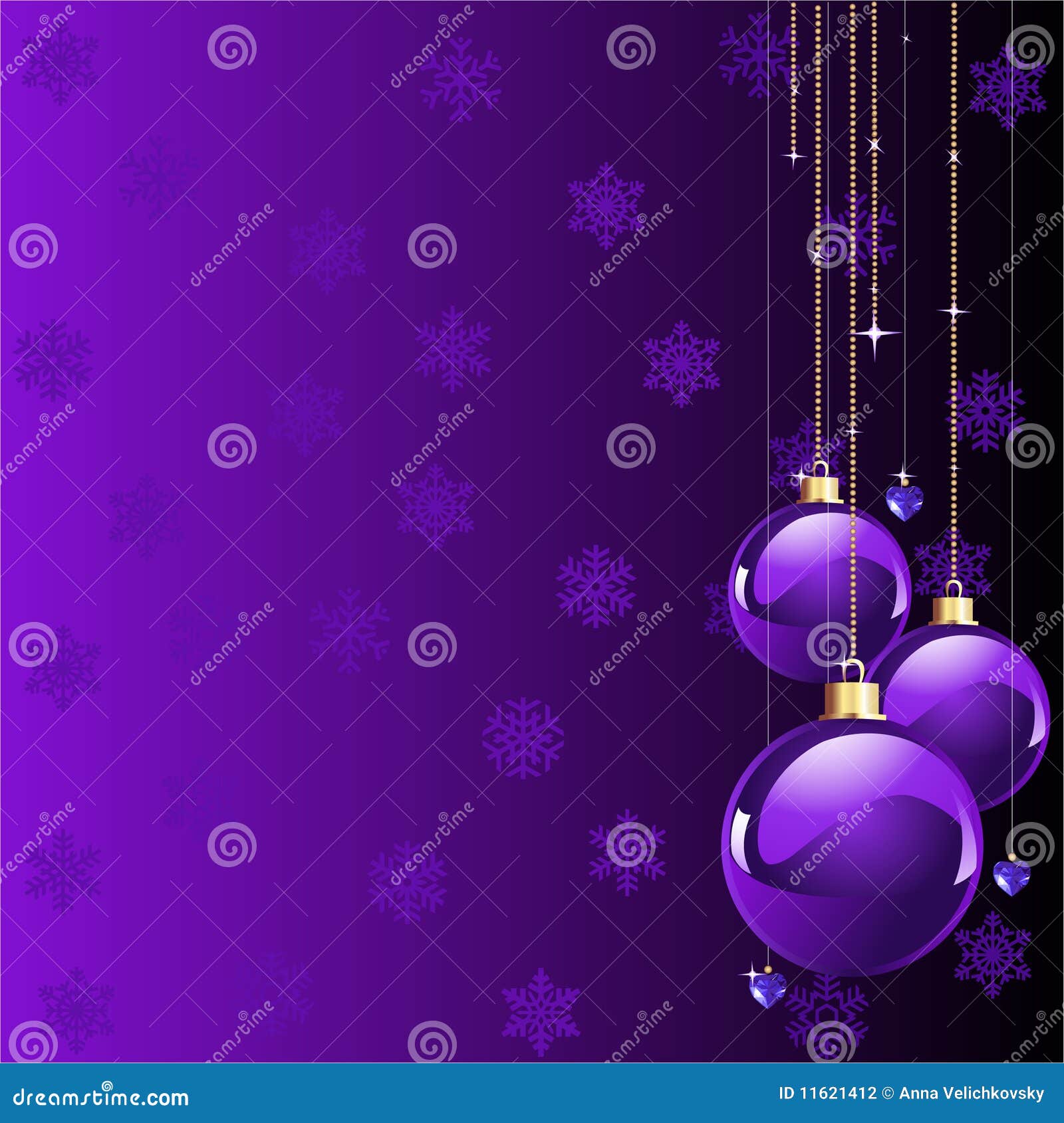 Violet colors Christmas stock vector. Illustration of decorative - 11621412
