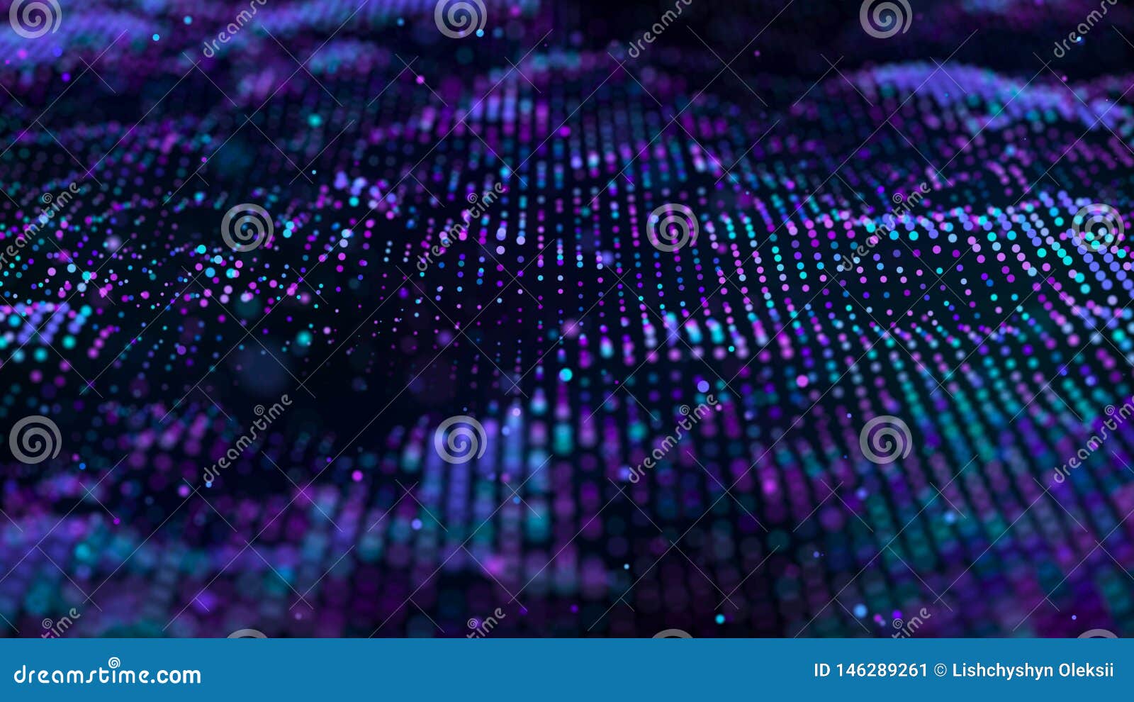 Violet Computer Technology Background. Big Data Visualization ...