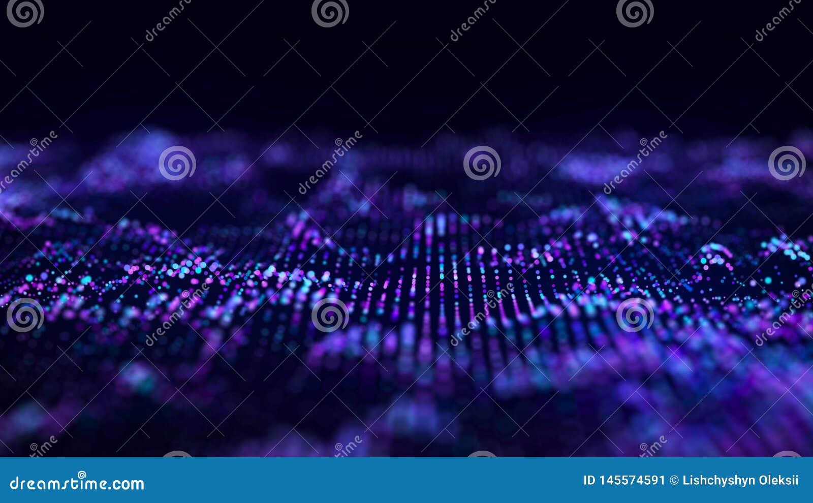 Violet Computer Technology Background. Big Data Visualization ...