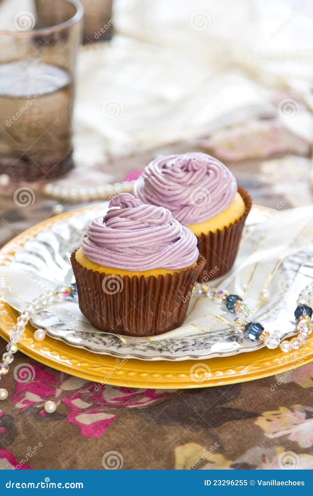 Violet cupcake stock image. Image of holiday, cooking - 23296255